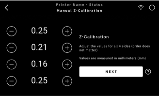 Method - Manual Z-Calibration