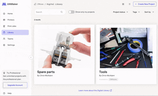Digital Factory - Manage print jobs