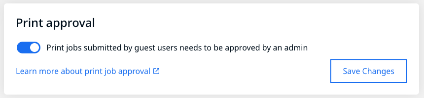 Manage Print Job Approvals