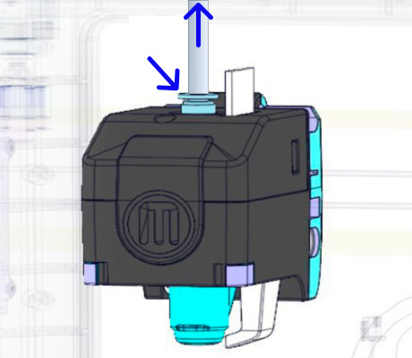 Sketch: Replacing the guide tube coupler
