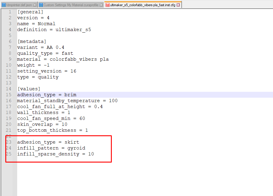 How to customize print profiles