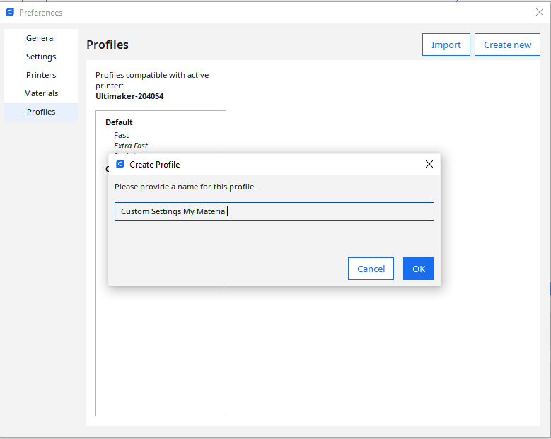 How to customize print profiles