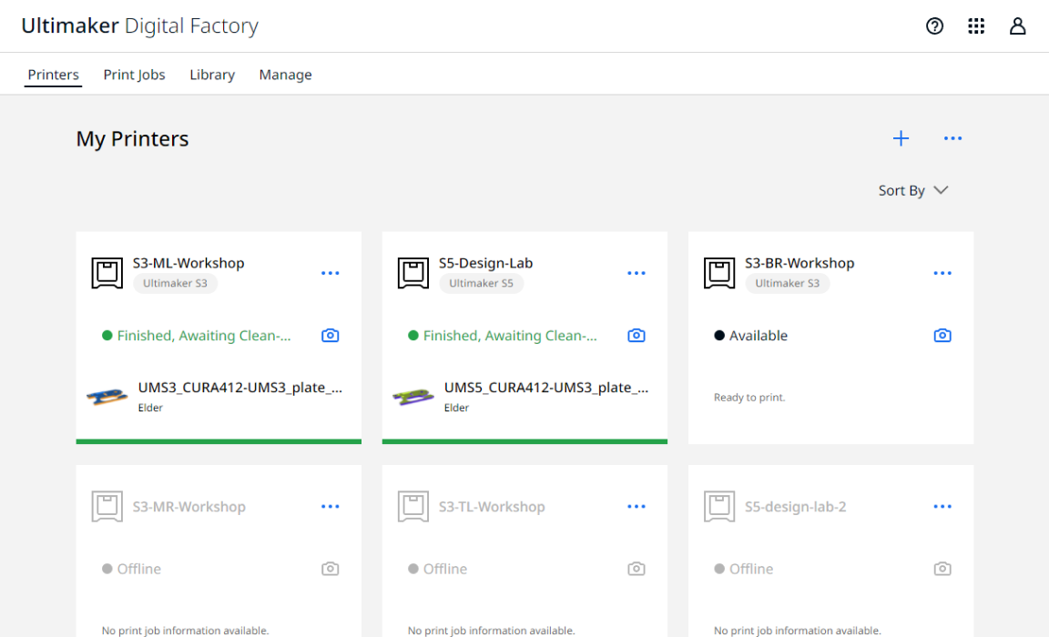 Manage Connected Printers