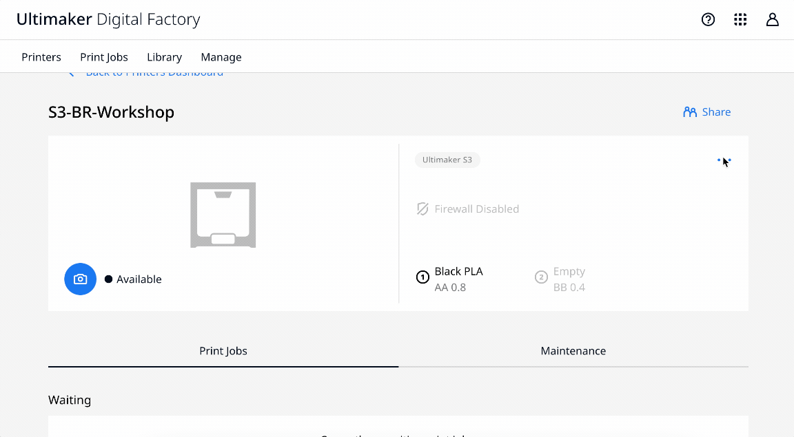 Manage Connected Printers
