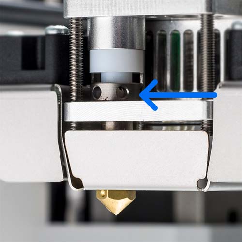 Retighten the UltiMaker 2+ Connect hot end isolator