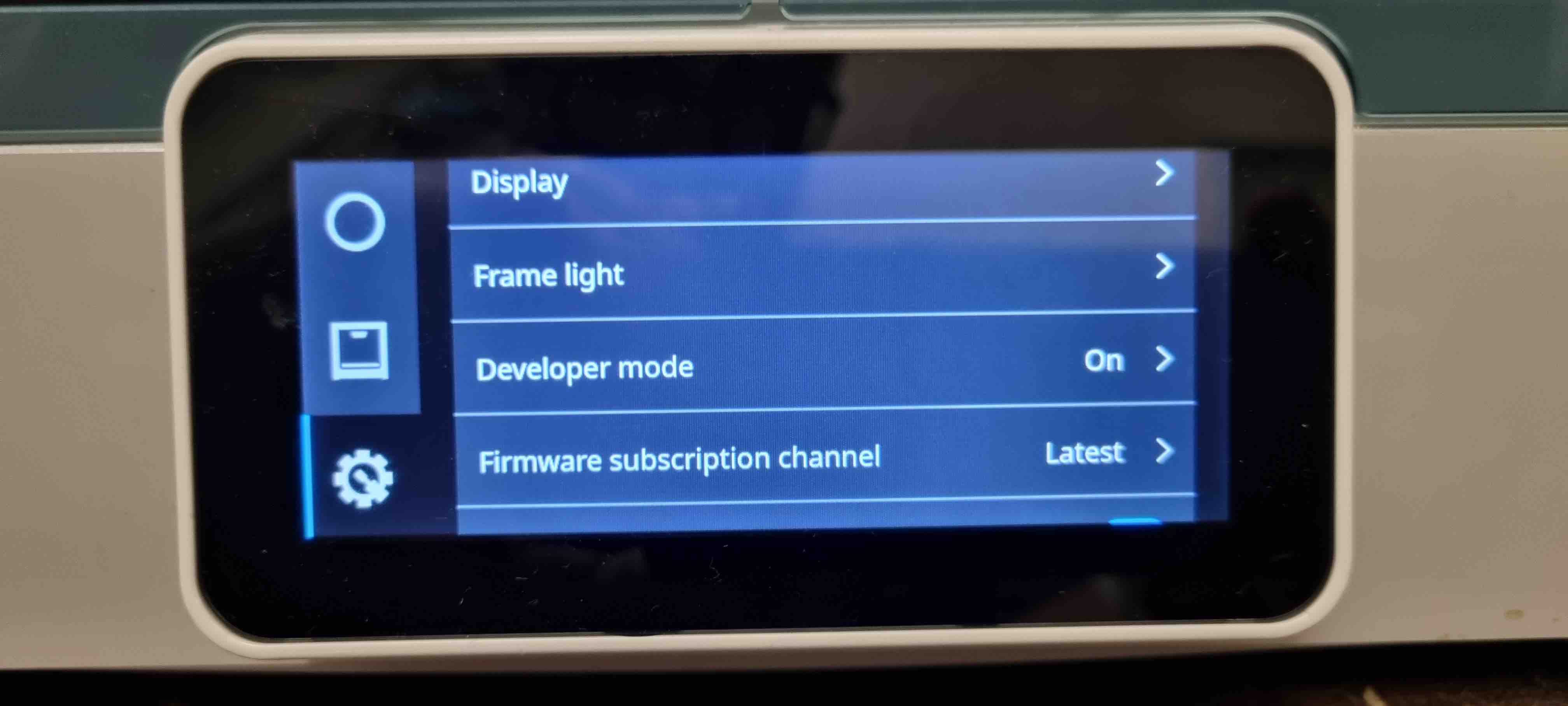 Setting the date and time on the S-line printers manually