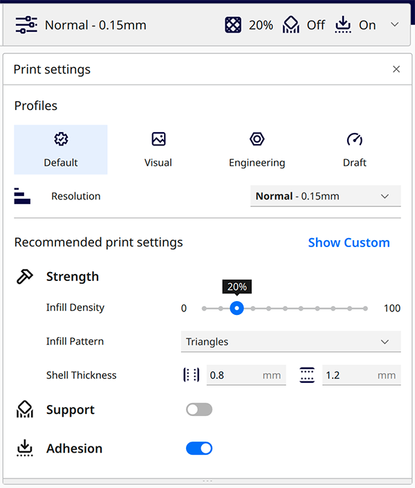 What is a printing profile in UltiMaker Cura?