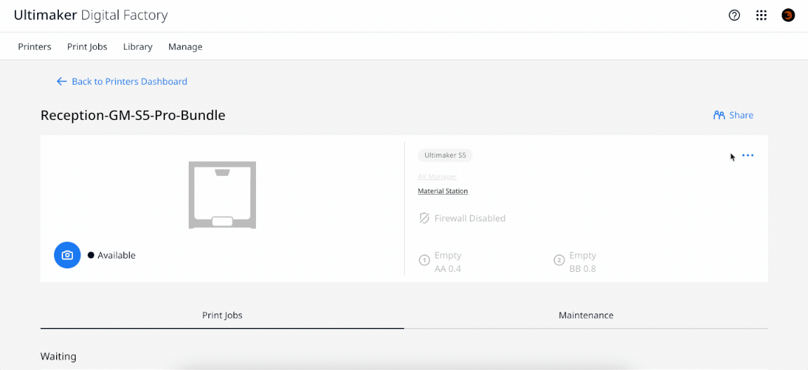 Printer access & security with the Digital Factory