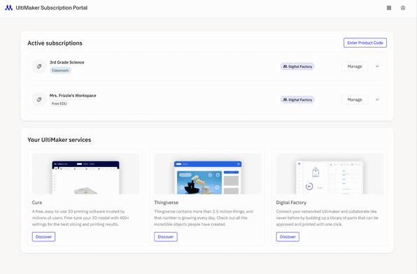 Activate a Product Code on Subscription Portal