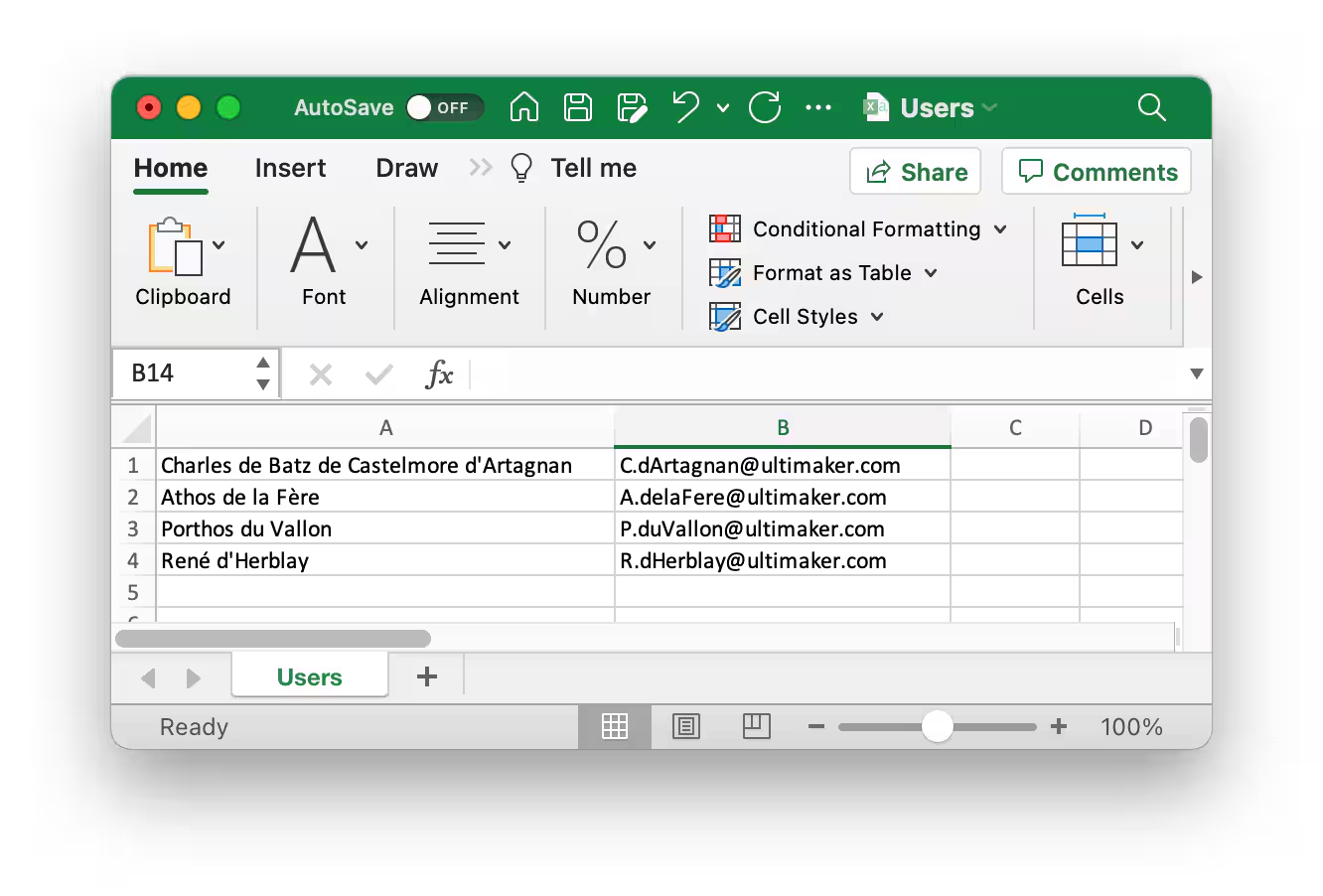 Bulk account creation